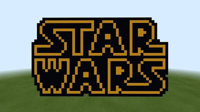 Star Wars logo in Minecraft Minecraft Map