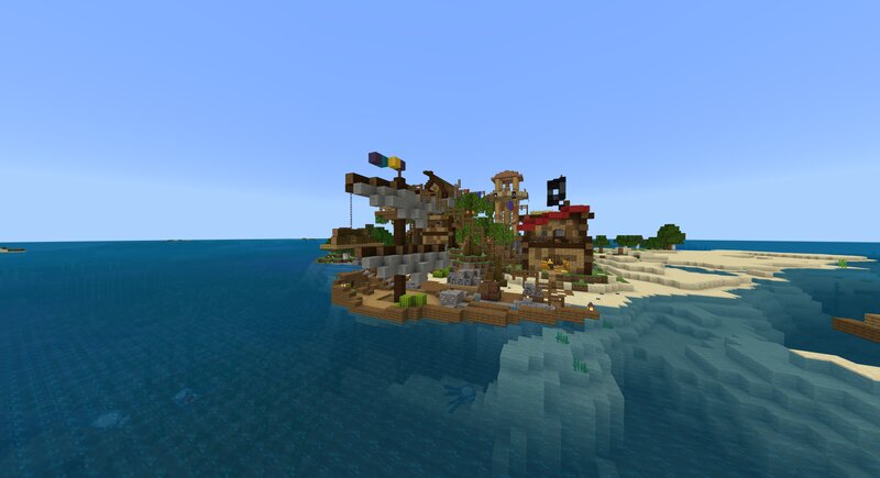 Simple Spawns: Shipwreck Shore (Both for Bedrock and Java!) Minecraft Map