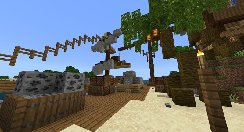 Simple Spawns: Shipwreck Shore (Both for Bedrock and Java!) Minecraft Map