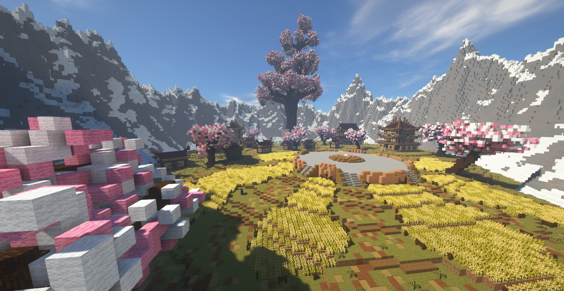 I Custom Japanese Spawn I Minecraft Map