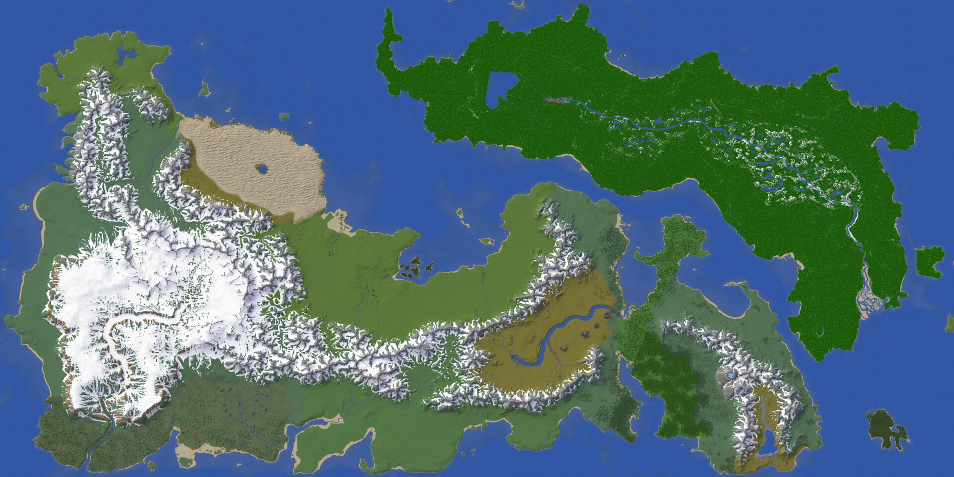 Siluria [20k x 10k] Minecraft Map