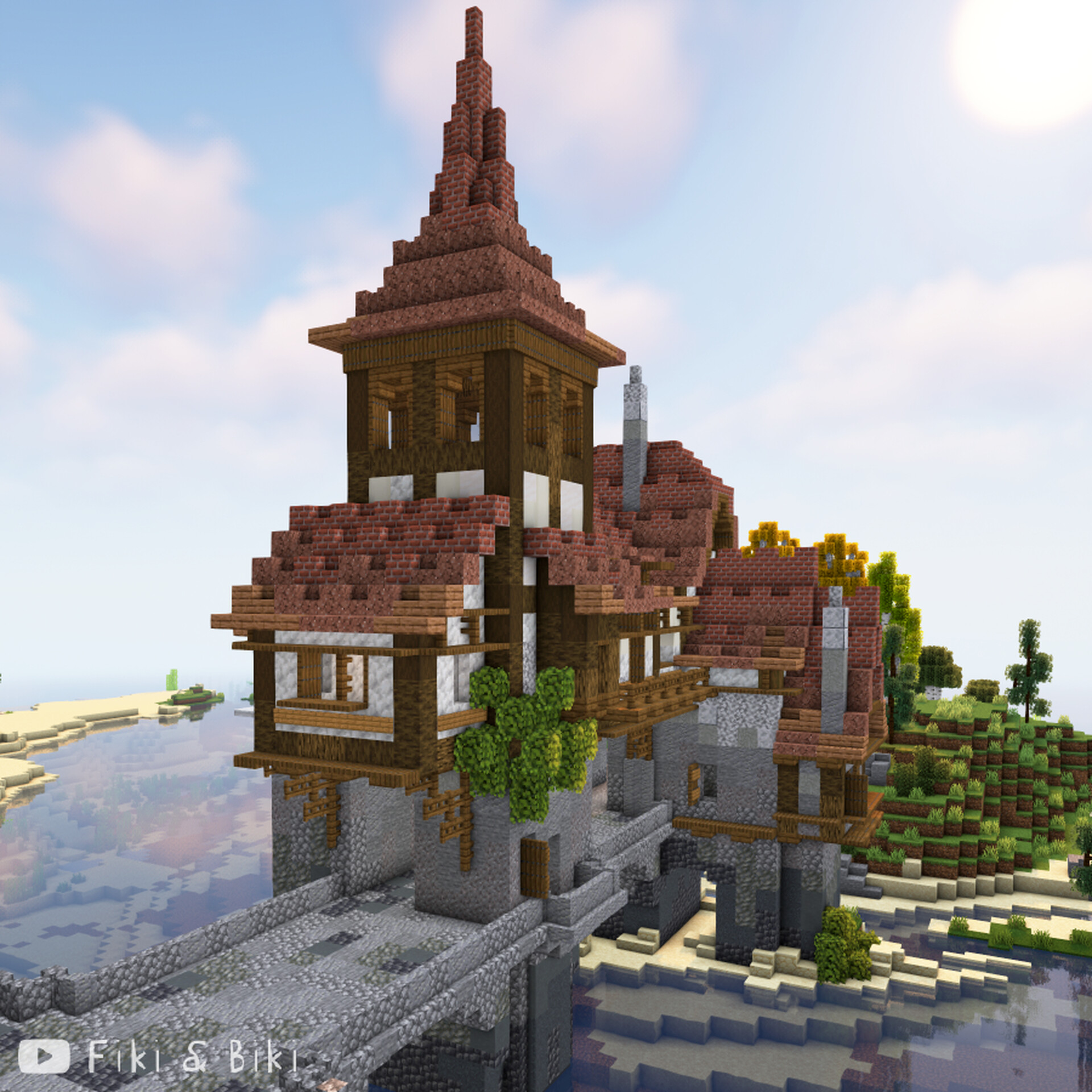 Medieval Bridge House Minecraft Map