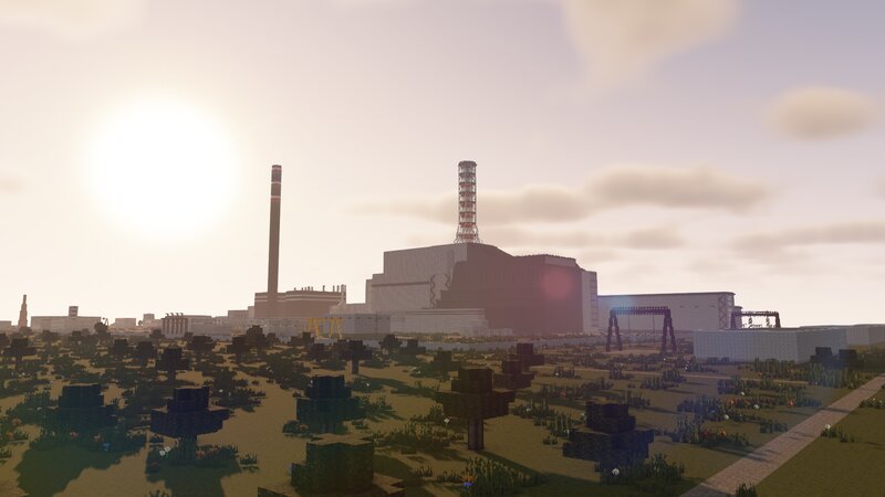 Chernobyl npp 1995 Minecraft Map