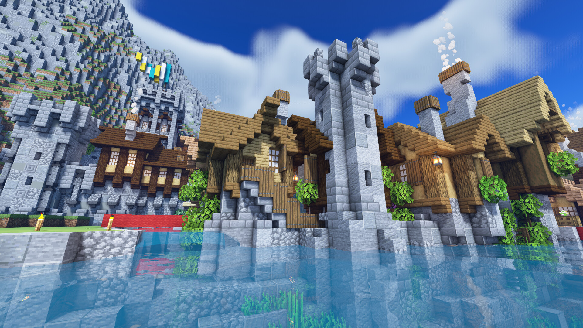 CIUDAD MEDIEVAL (Como mejorar tu pueblo) - BEDROCK EDITION Minecraft Map