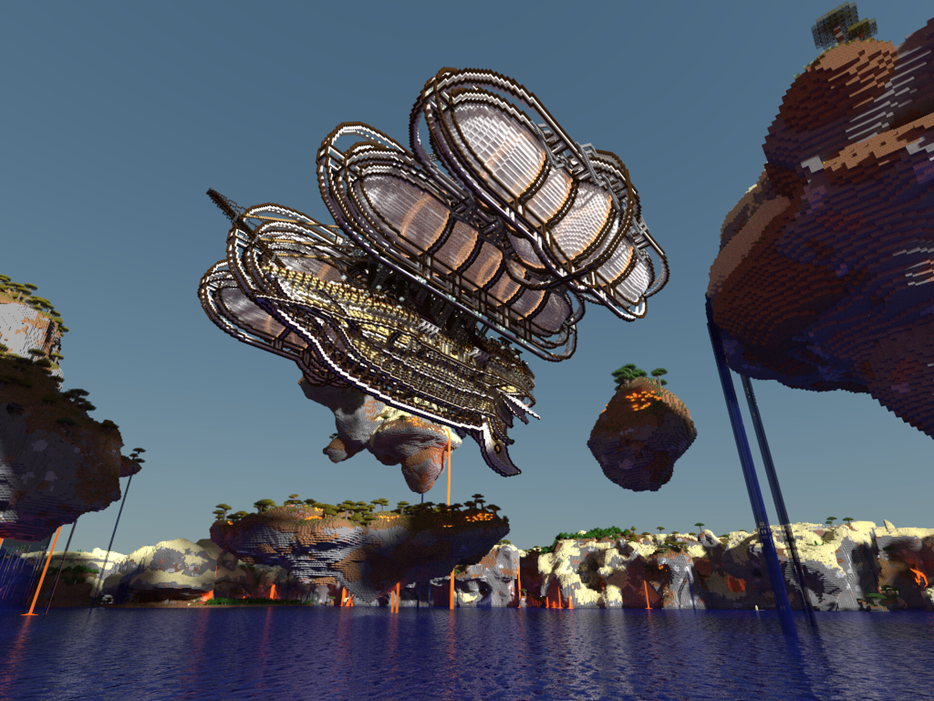 DesiredCraft flying ships Minecraft Map