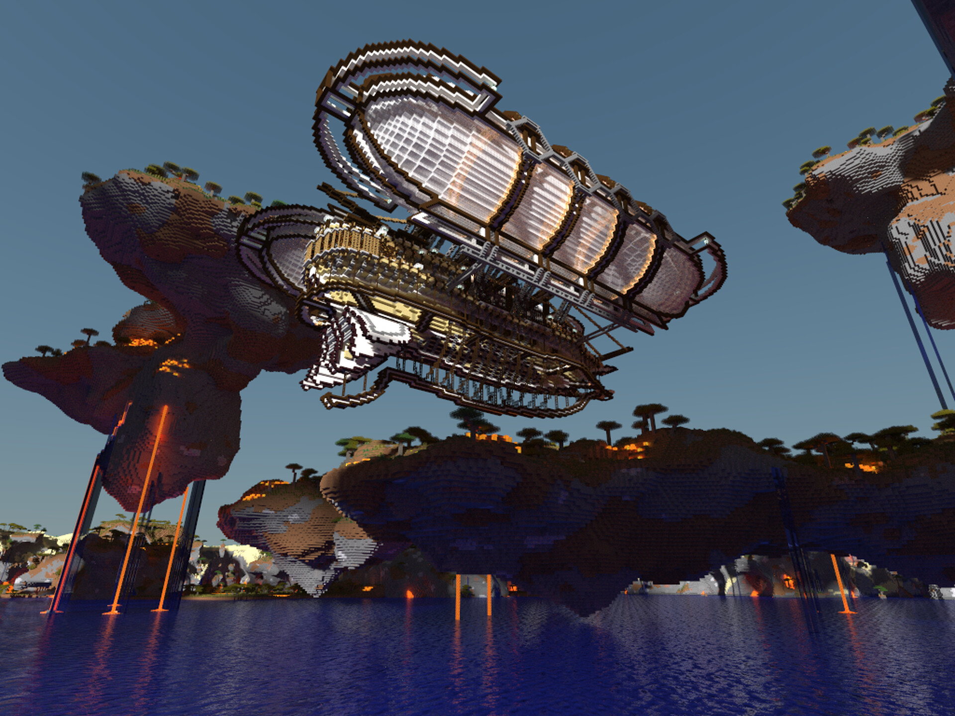 DesiredCraft flying ships Minecraft Map