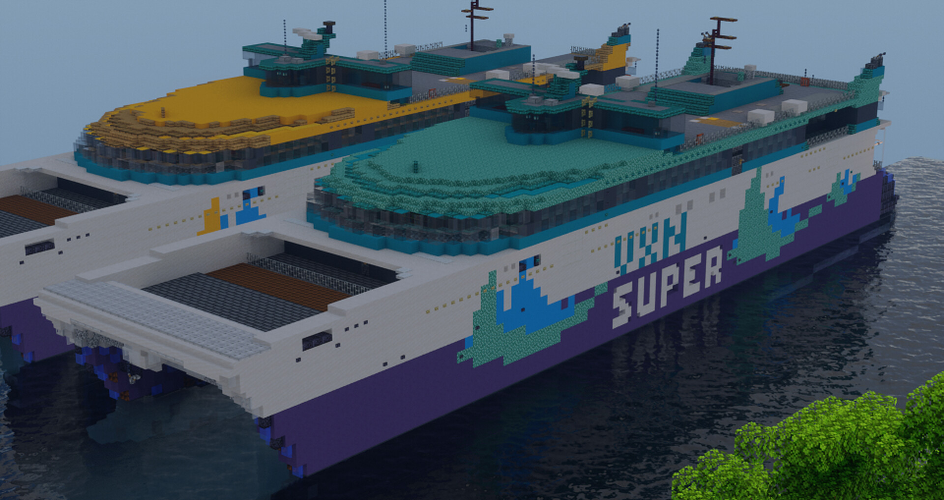 Super Ferries Alakai and Huakai Minecraft Map