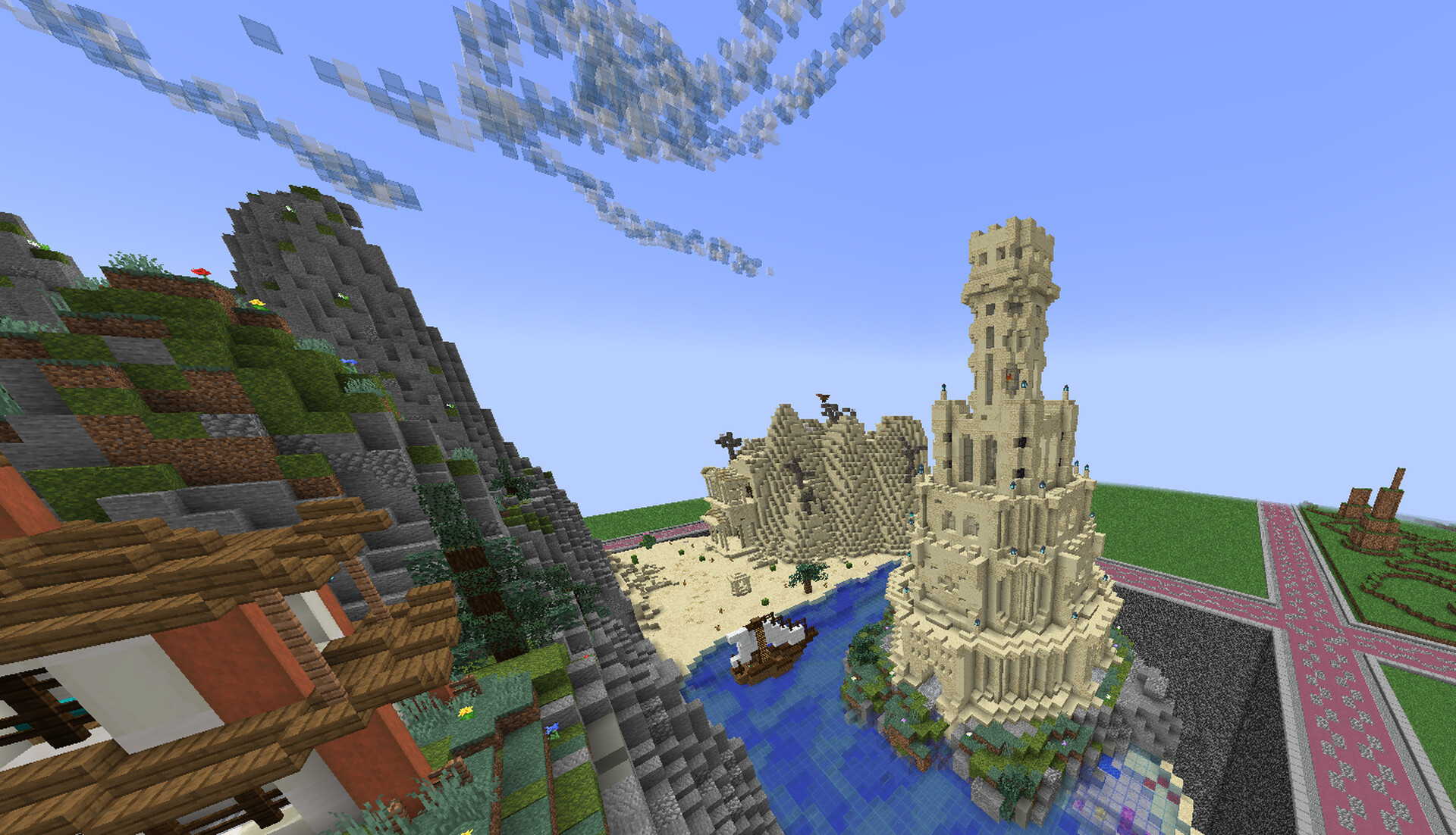 7 wonders of the world build! (Containing ancient and new wonders of ...