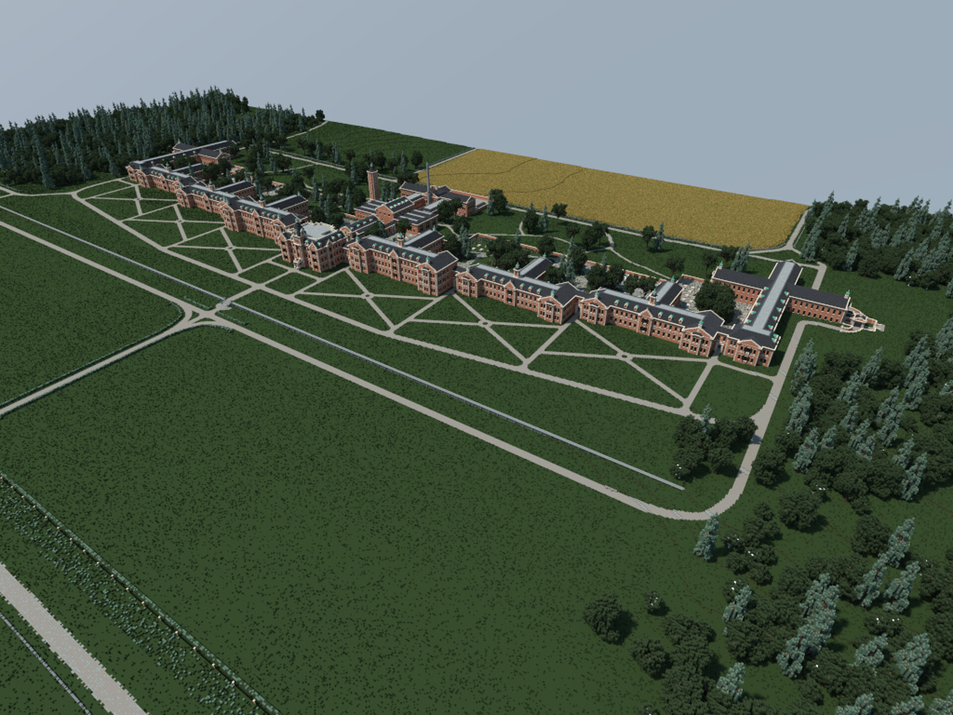 Psychiatric Hospital | Download + Full Interior | Minecraft Map