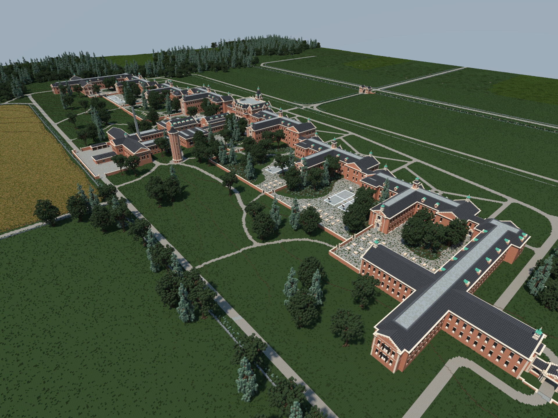 Psychiatric Hospital | Download + Full Interior | Minecraft Map