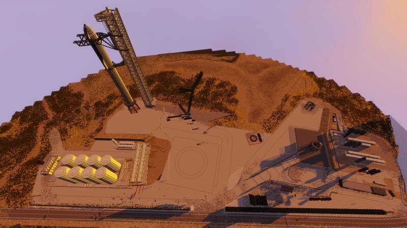 Spacex Boca Chica Starbase Launch site Recreation | ERT Minecraft Map