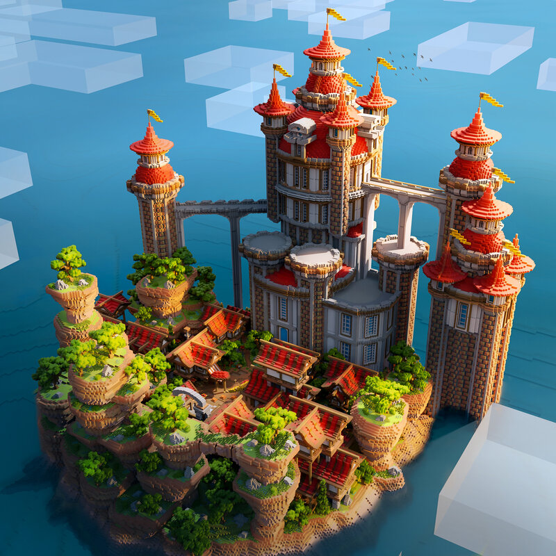 Red Castle - Hub Minecraft Map