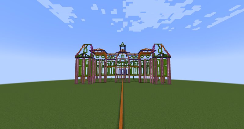 French Chateau (With interior) - Vaux le Vicomte inspired Minecraft Map