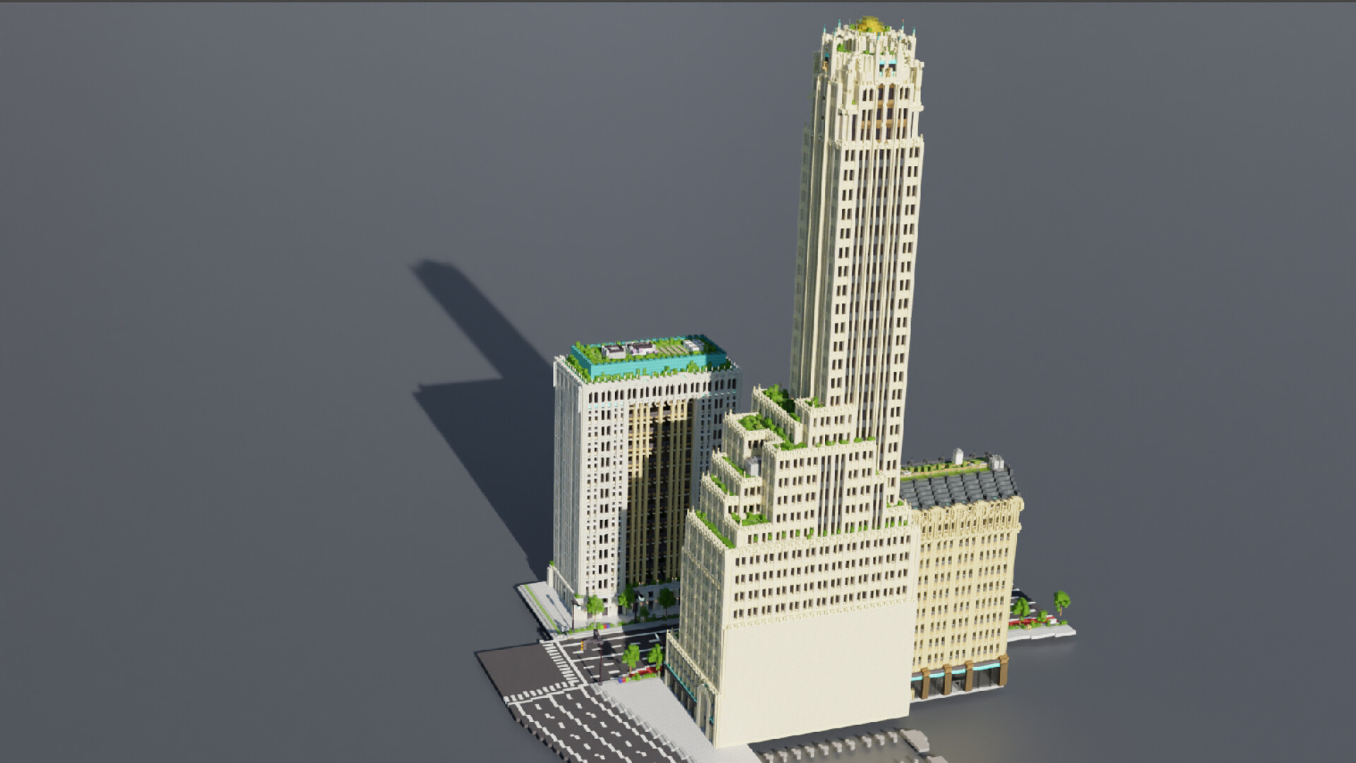 The Pointer Building Highway Minecraft Map