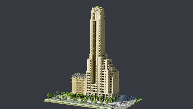 The Pointer Building Highway Minecraft Map