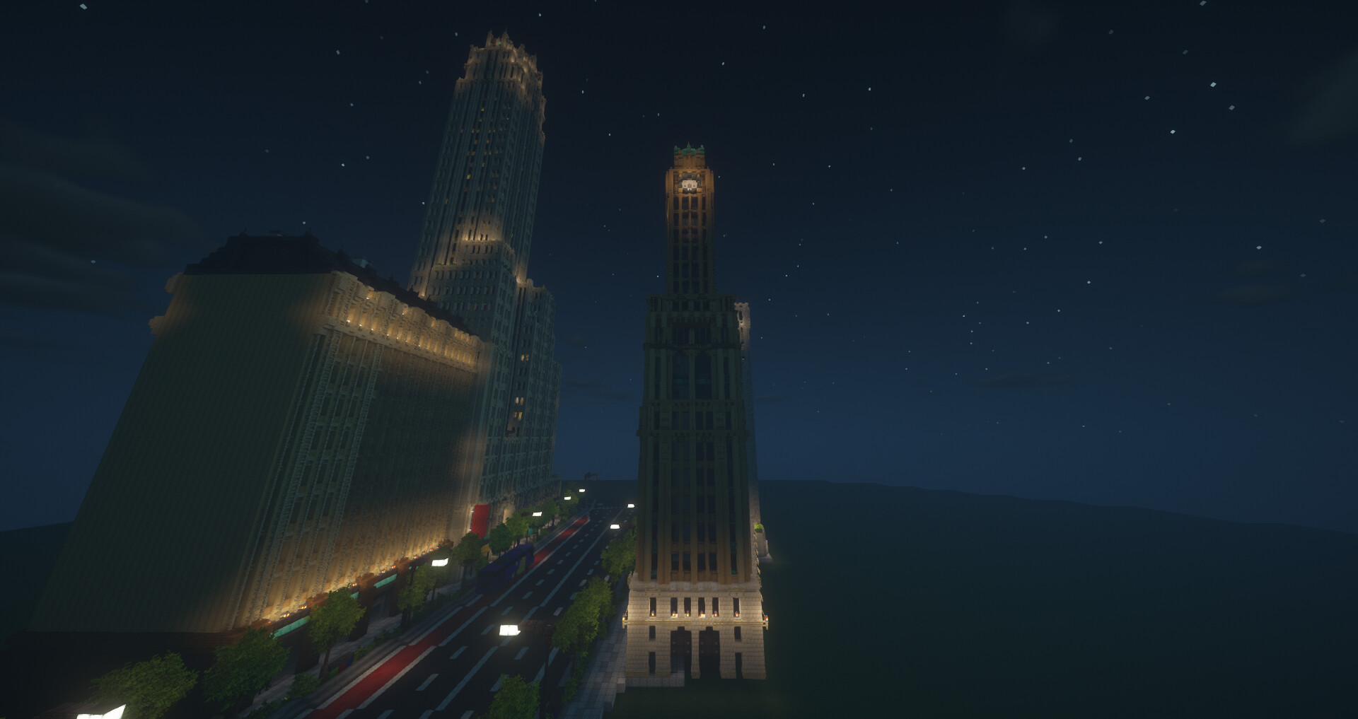 The Pointer Building Highway Minecraft Map