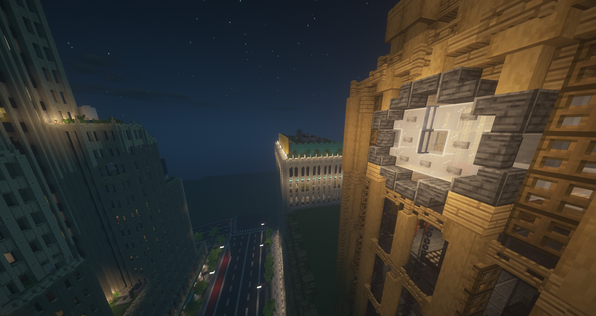 The Pointer Building Highway Minecraft Map