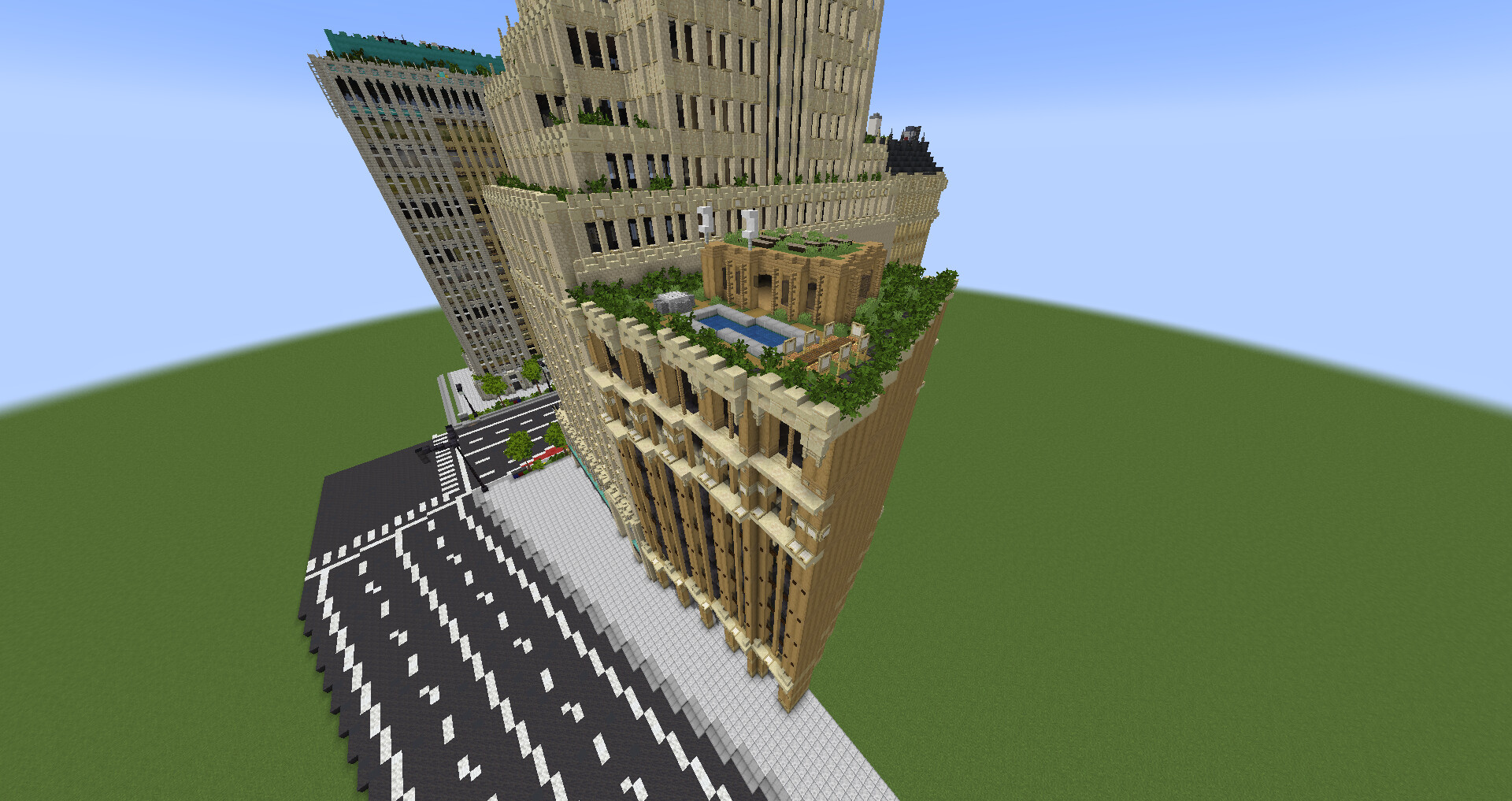 The Pointer Building Highway Minecraft Map