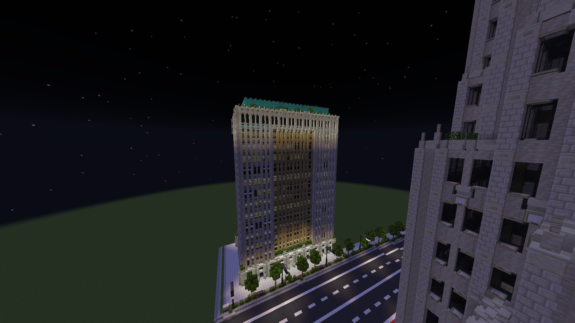 The Pointer Building Highway Minecraft Map