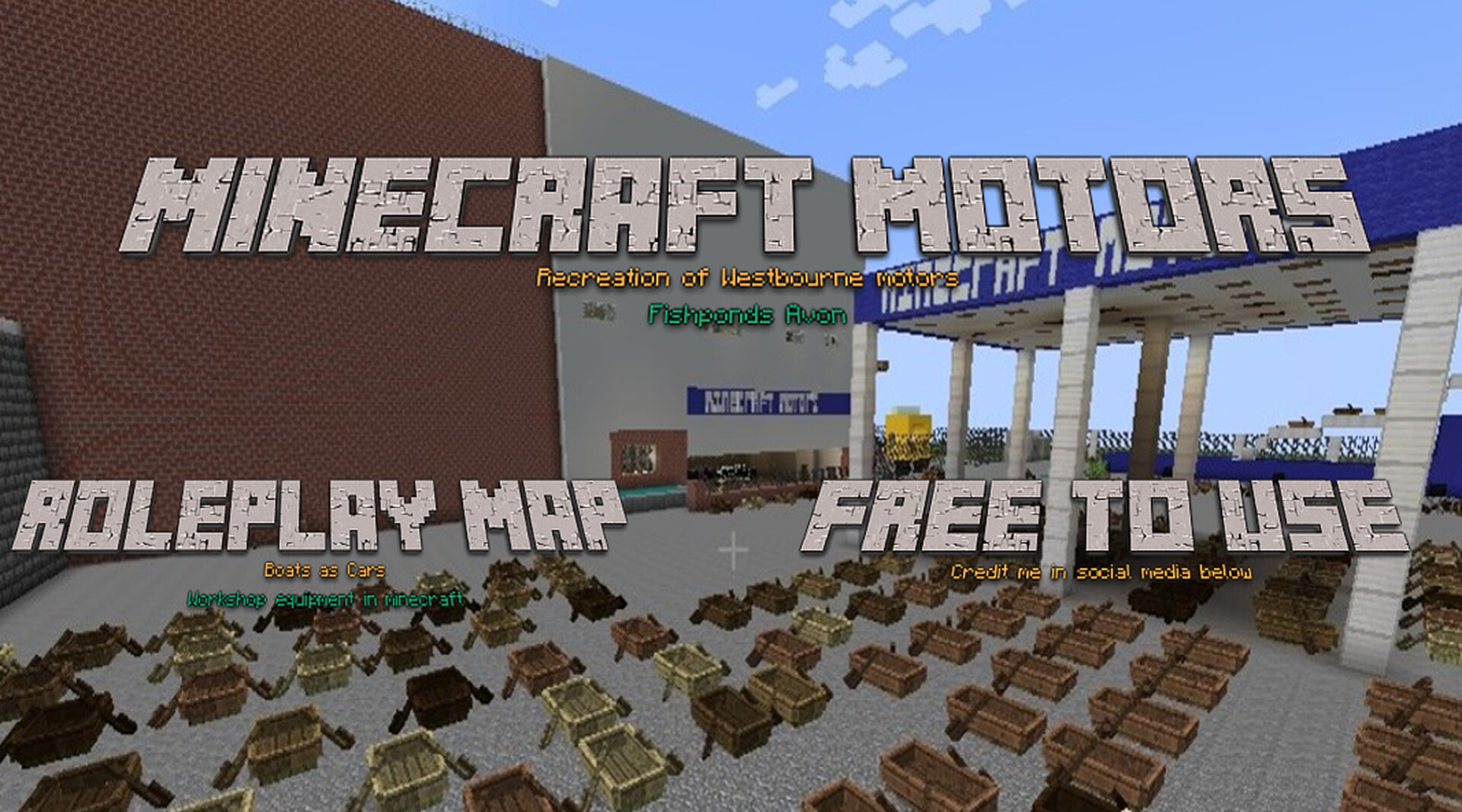 Minecraft Motors (RP Map) Minecraft Map