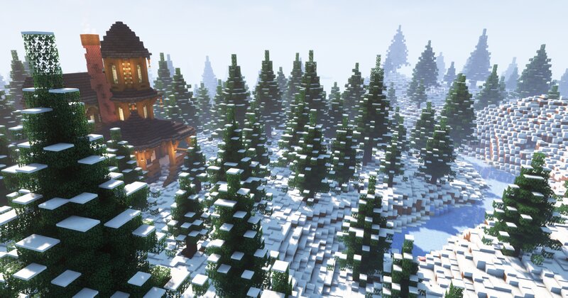 [Schematic] Spruce Trees 13 Set Minecraft Map