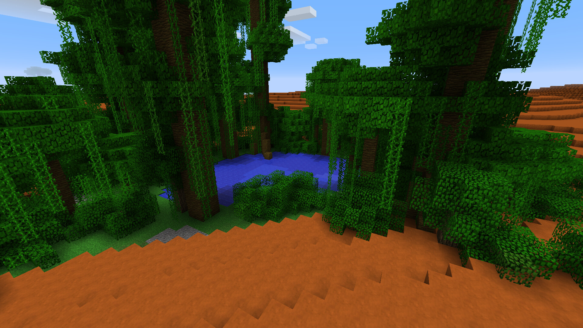 Red Sandstone Many Lakes Large Map Minecraft Map