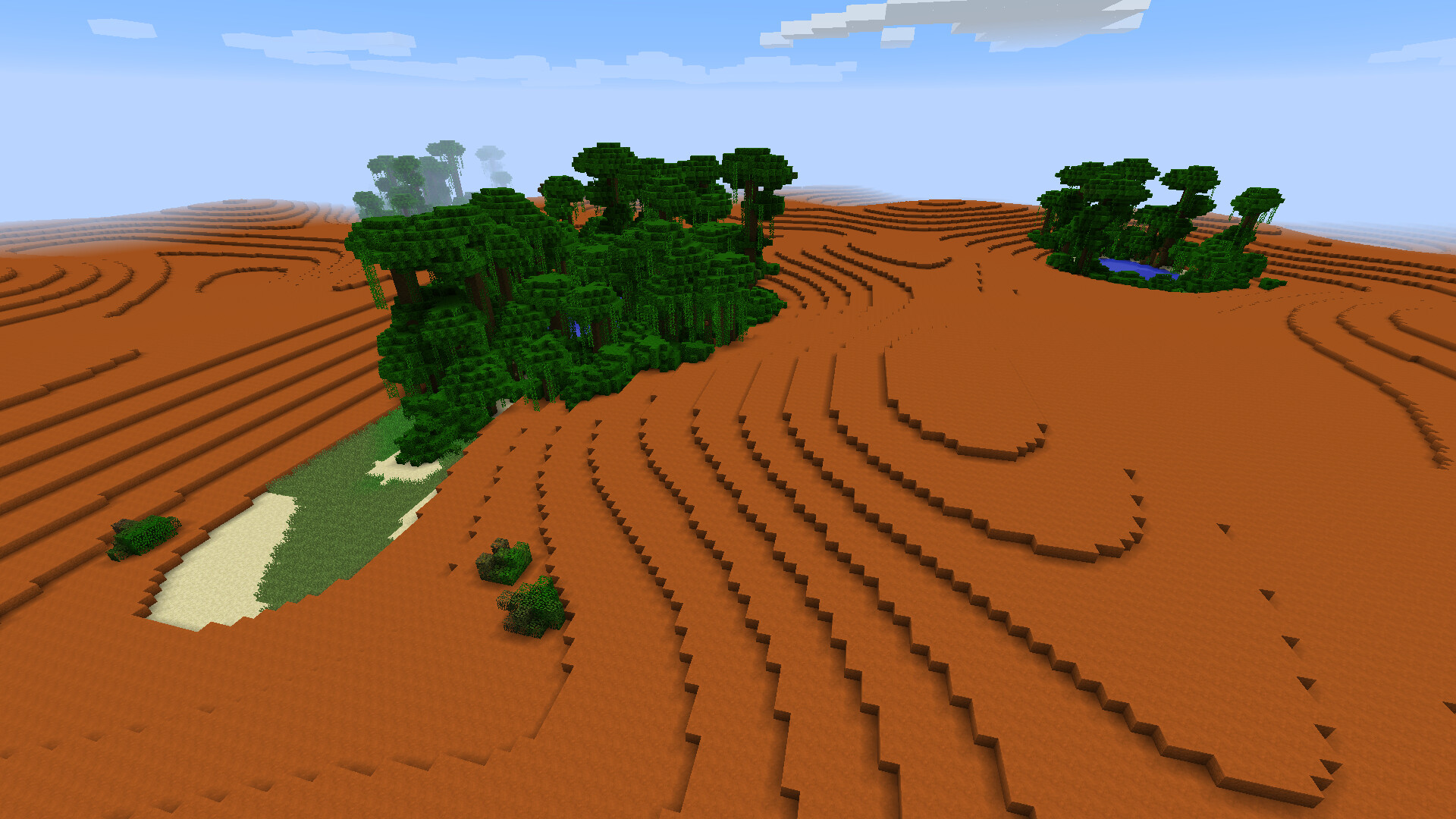 Red Sandstone Many Lakes Large Map Minecraft Map