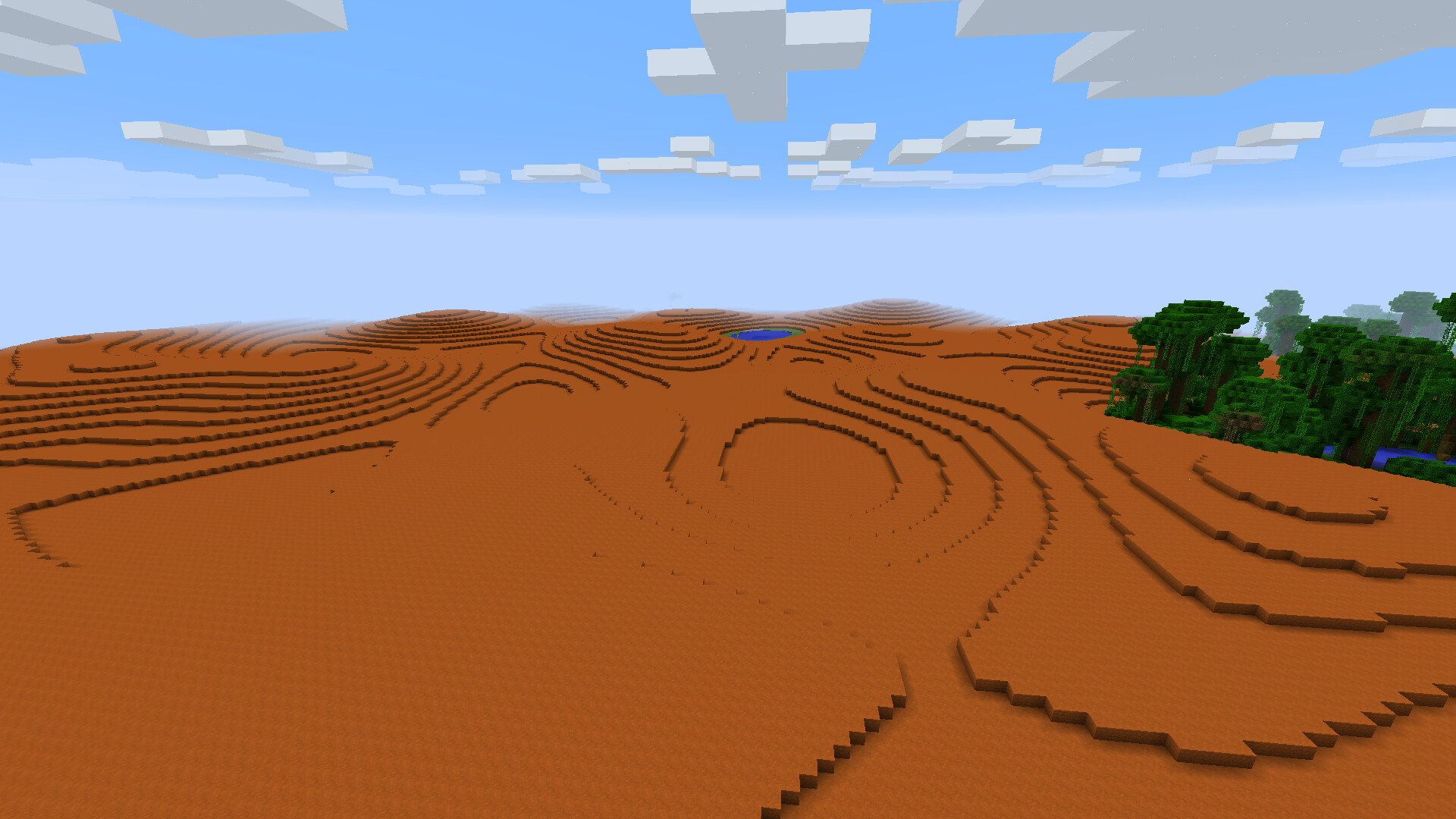 Red Sandstone Many Lakes Large Map Minecraft Map