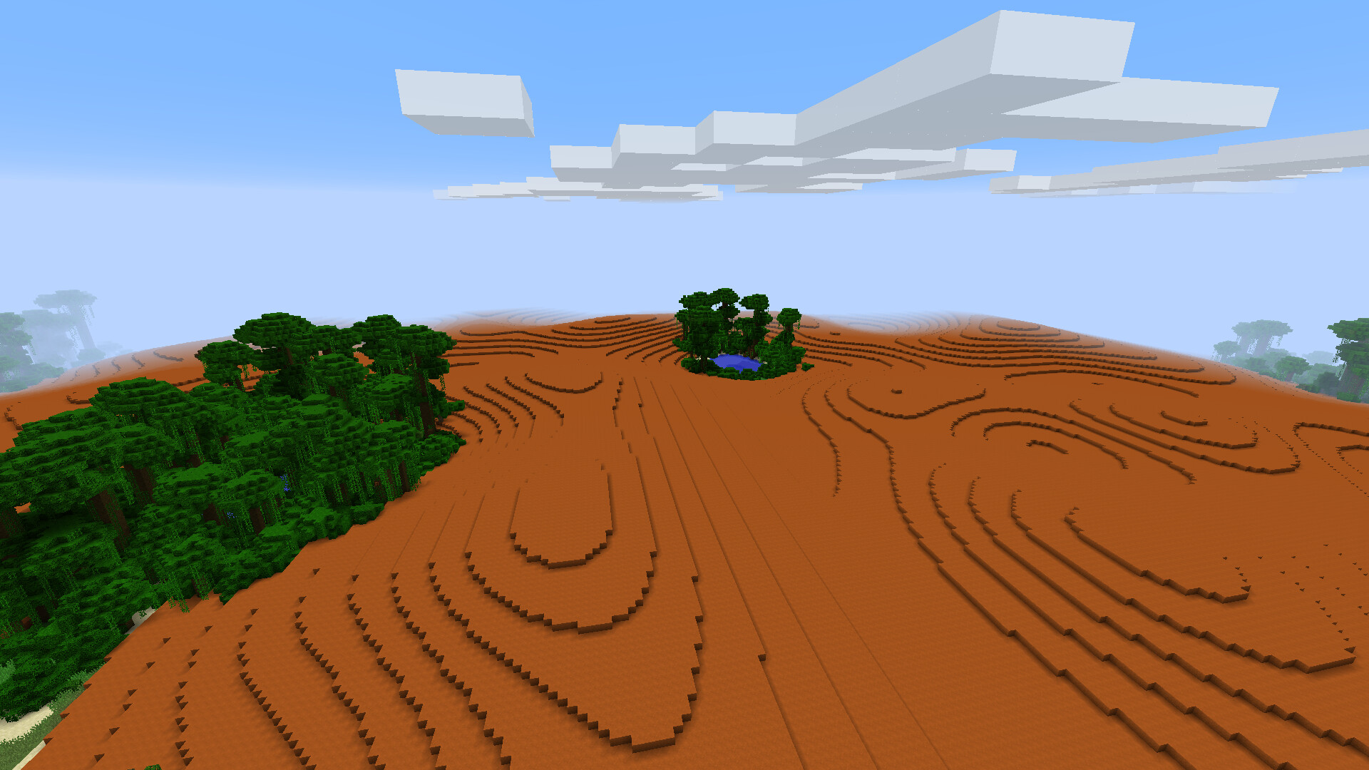 Red Sandstone Many Lakes Large Map Minecraft Map