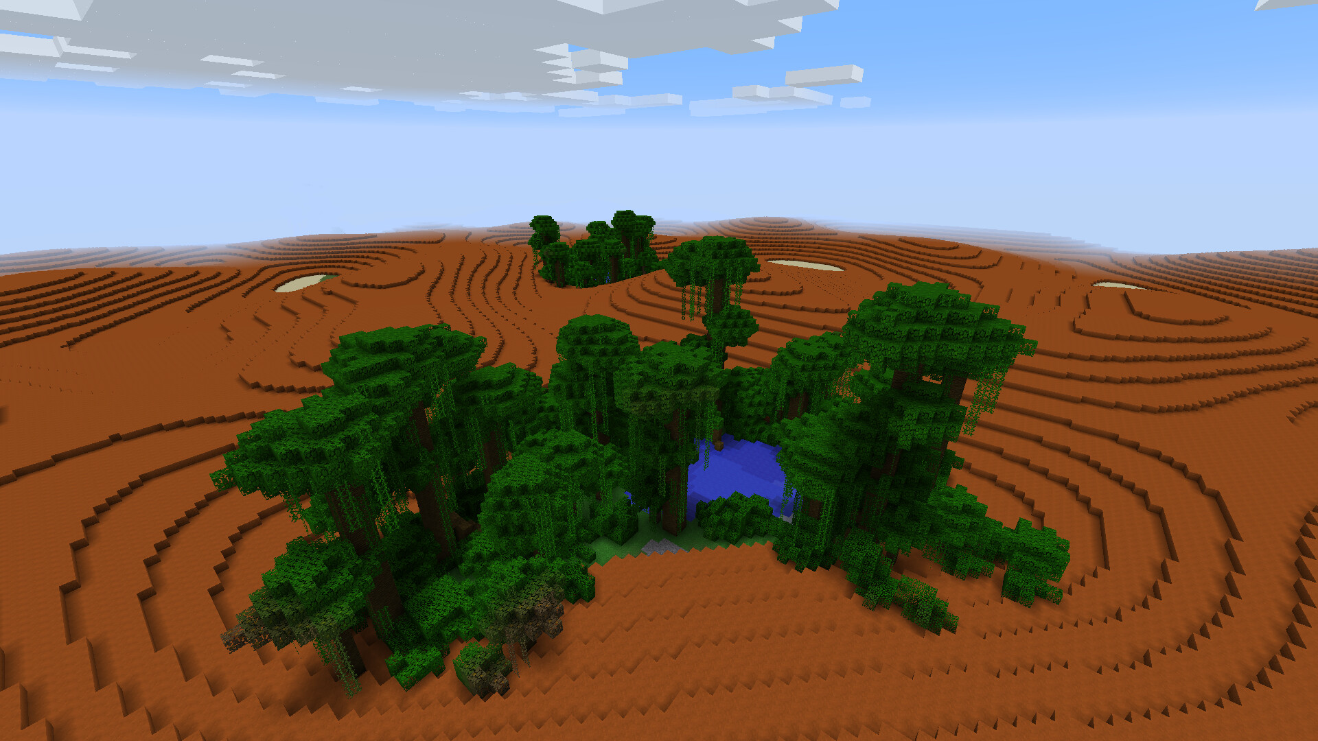 Red Sandstone Many Lakes Large Map Minecraft Map