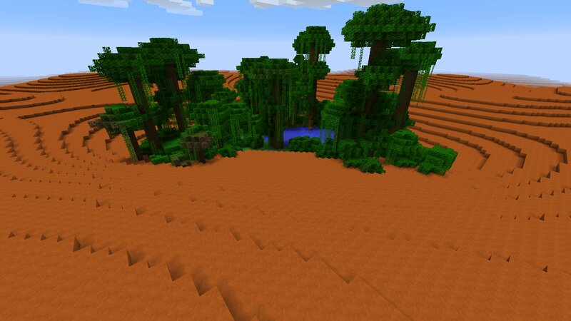 Red Sandstone Many Lakes Large Map Minecraft Map