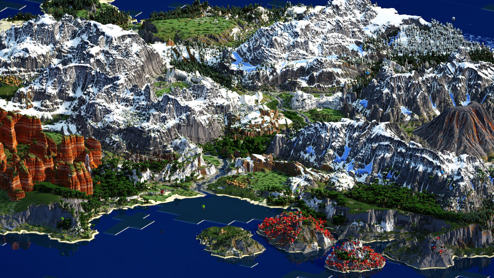 Oxardar - 1.18 Map, Cliffs, Glaciers and Alpine Mountains (Download, 4k ...