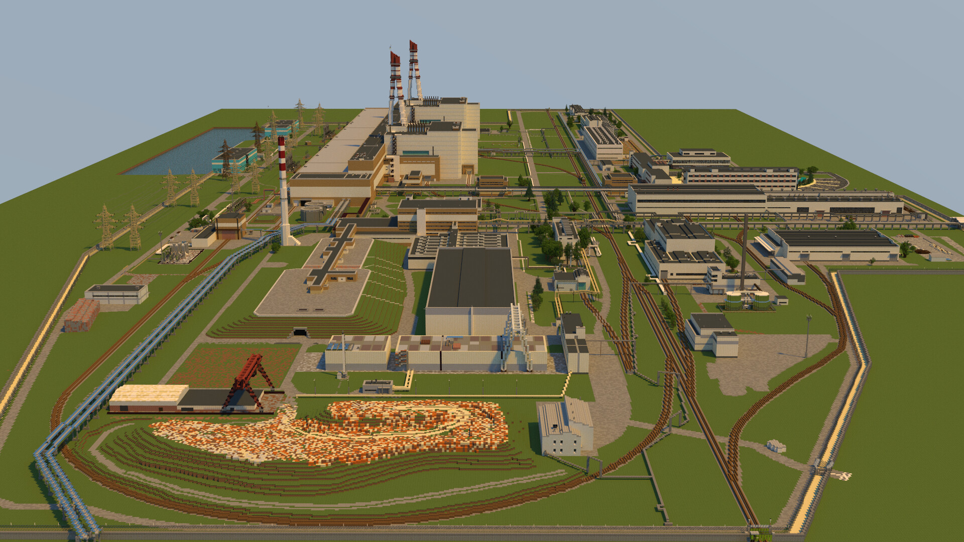 Ignalina Nuclear Power Plant Minecraft Map
