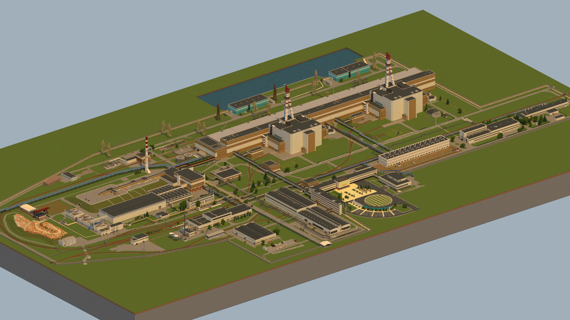 Ignalina Nuclear Power Plant Minecraft Map