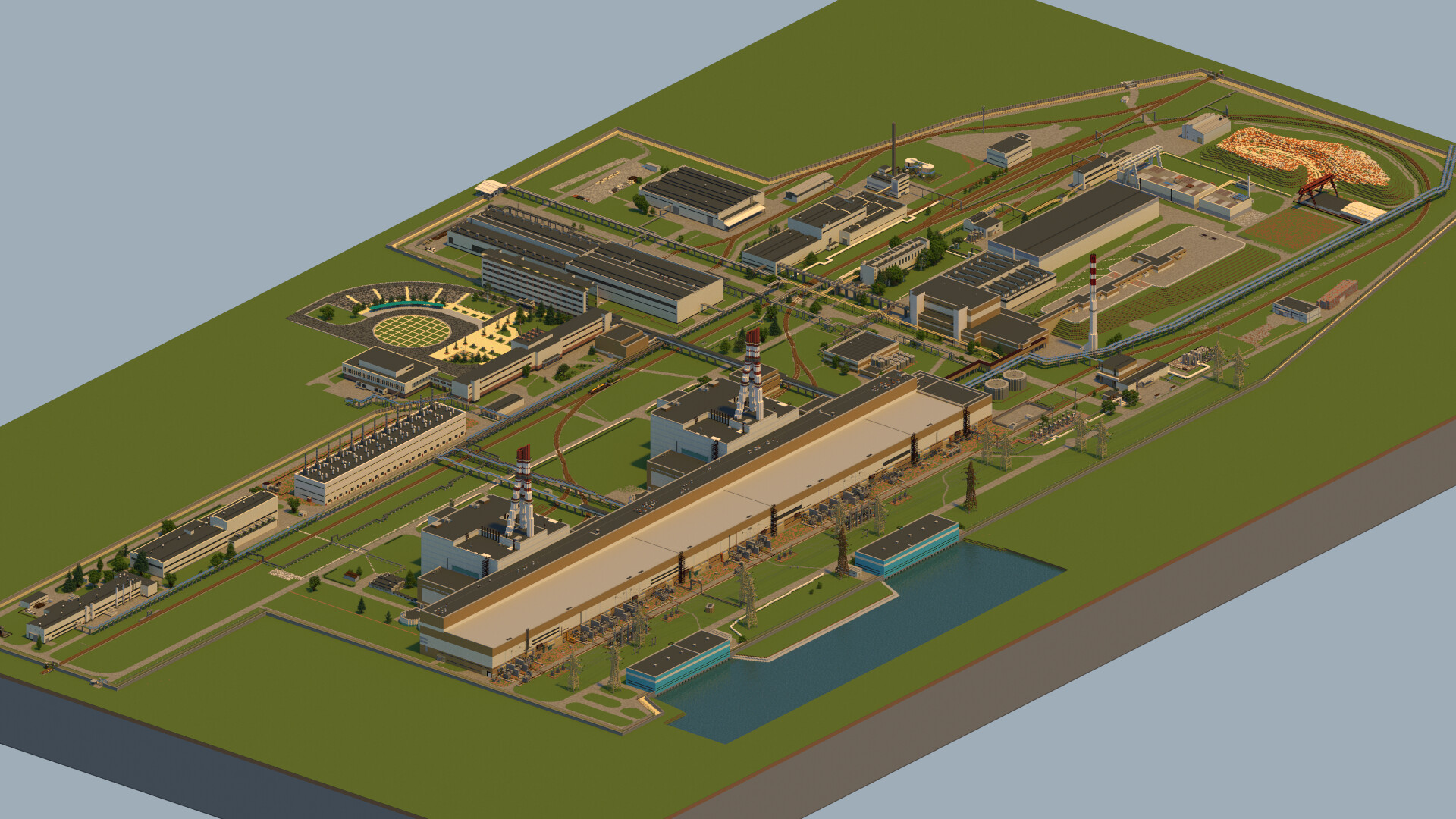 Ignalina Nuclear Power Plant Minecraft Map