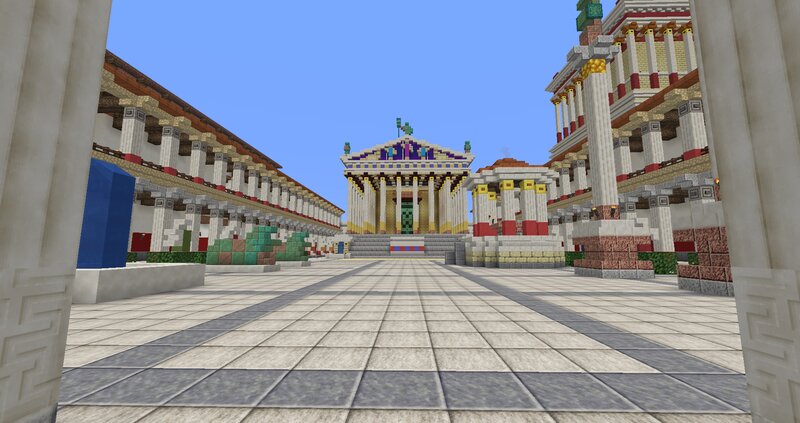 A Roman Temple (survival) Minecraft Map