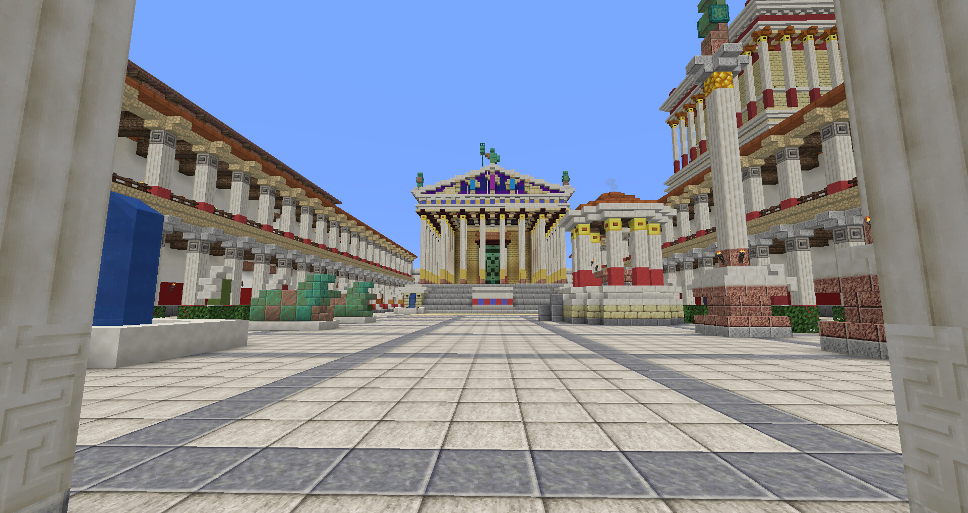 A Roman Temple (survival) Minecraft Map