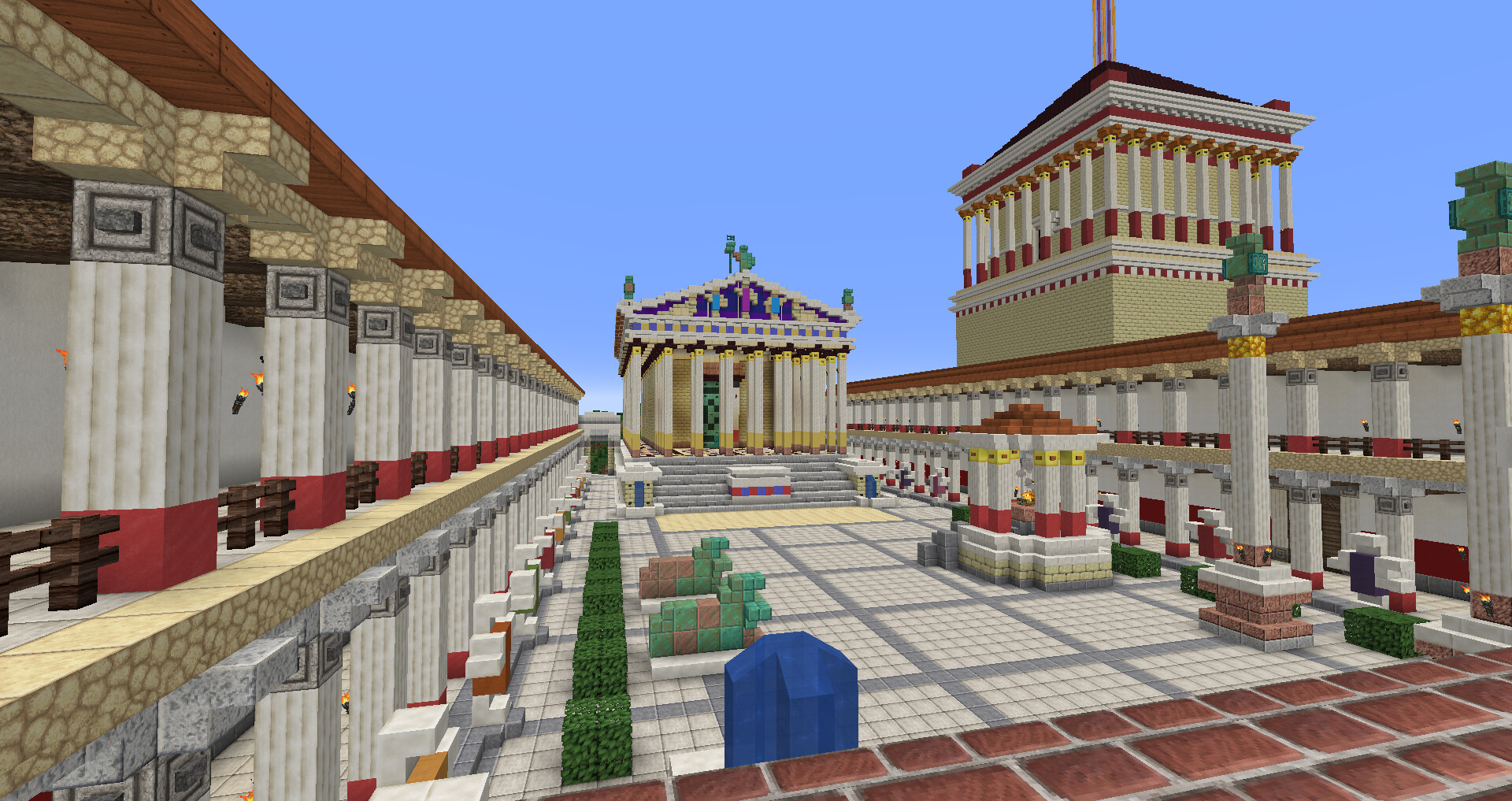 A Roman Temple (survival) Minecraft Map