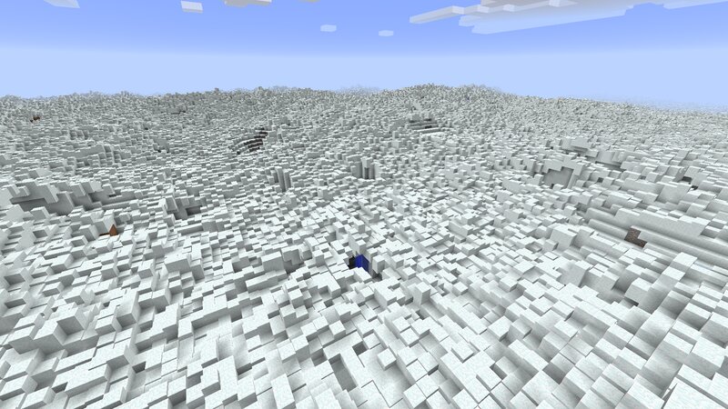 Frozen Snow Block Field Minecraft Map