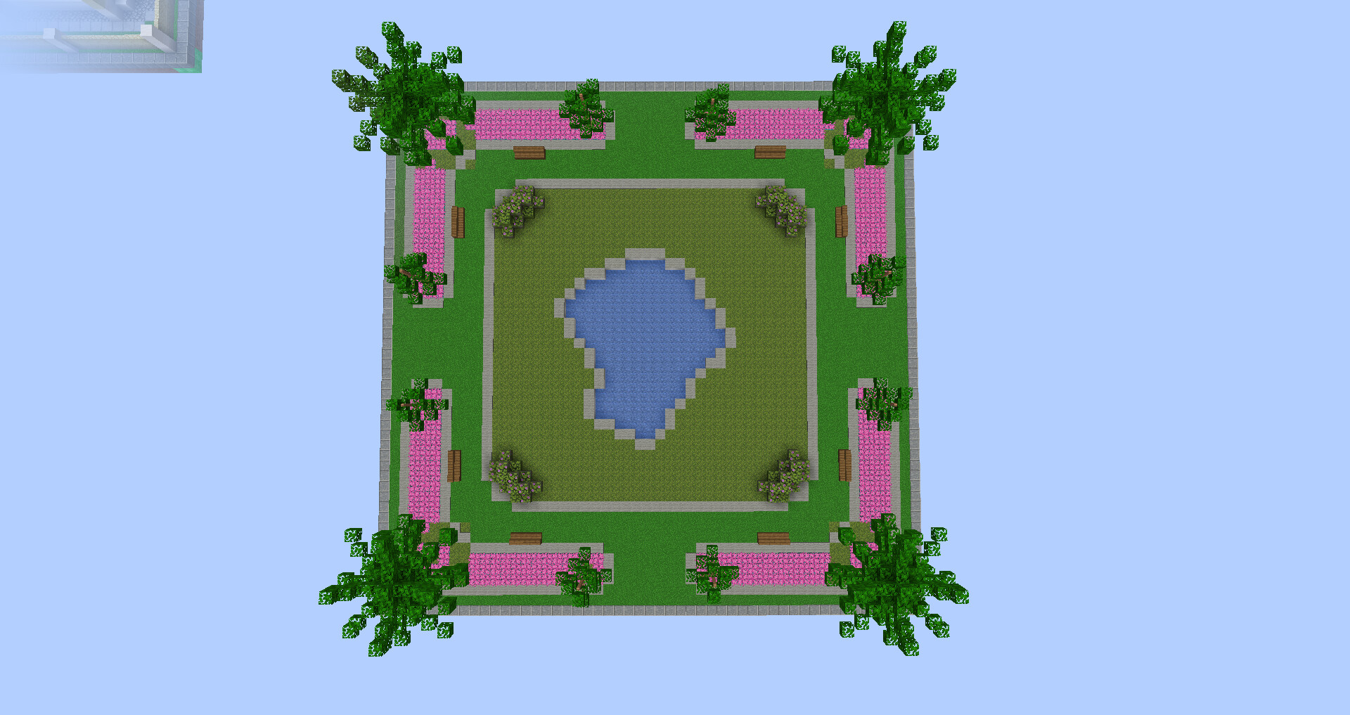 Tropico 5 & 6 Large Garden/Parks Minecraft Map