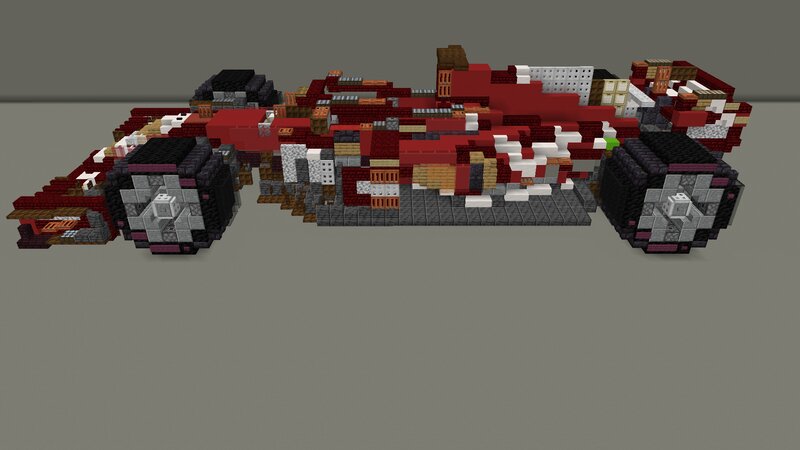 Ferrari 2018 F1 Car SF71H 10:1 Scale Minecraft Map