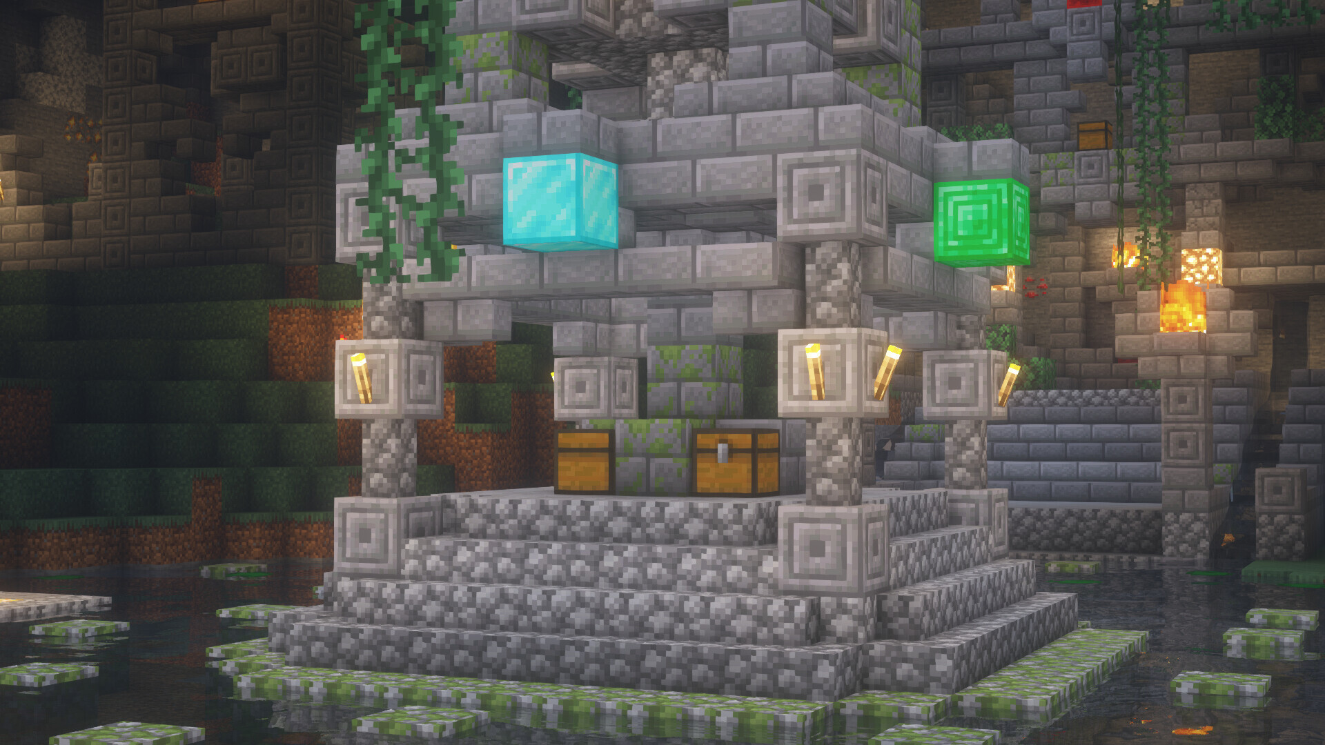 Minecraft Battle Mode: Cavern Small Download - (Bedrock) Minecraft Map