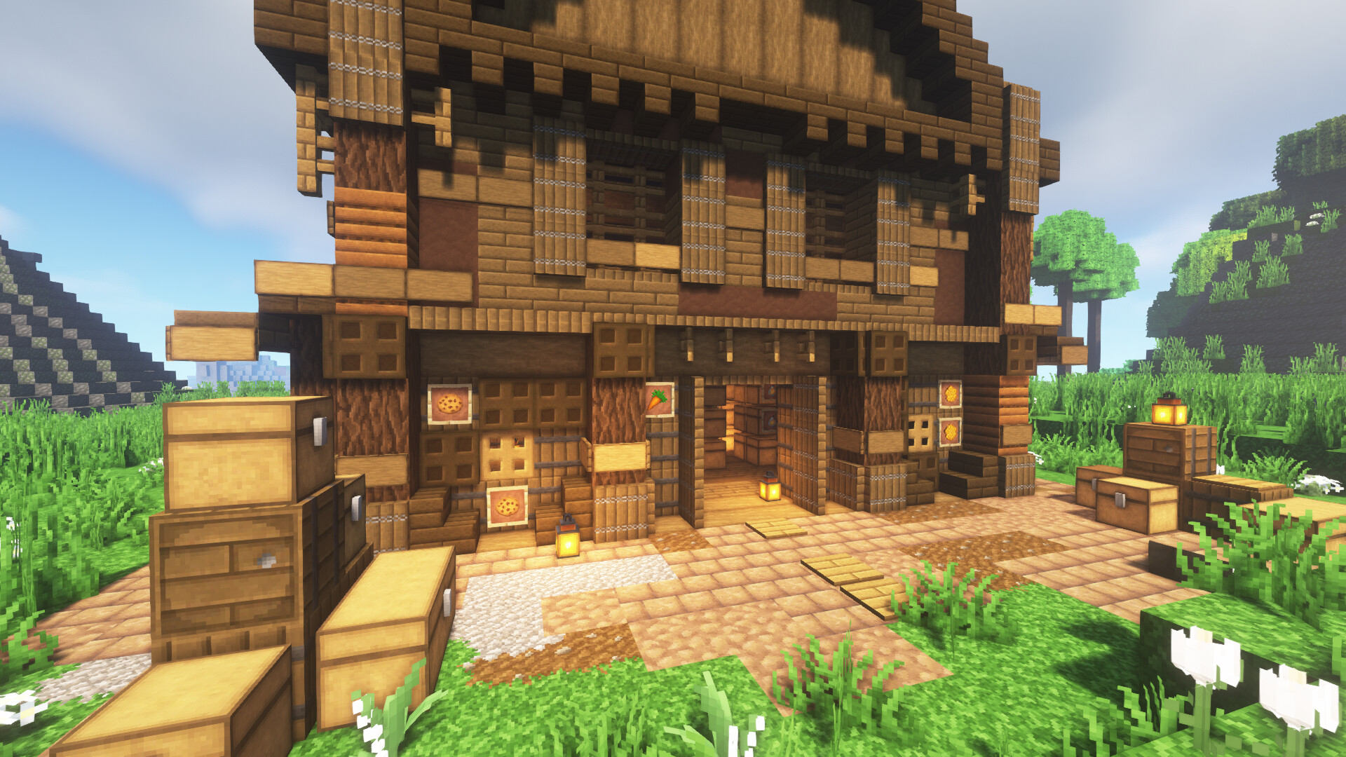 How to build a Storage House / Warehouse Minecraft Map