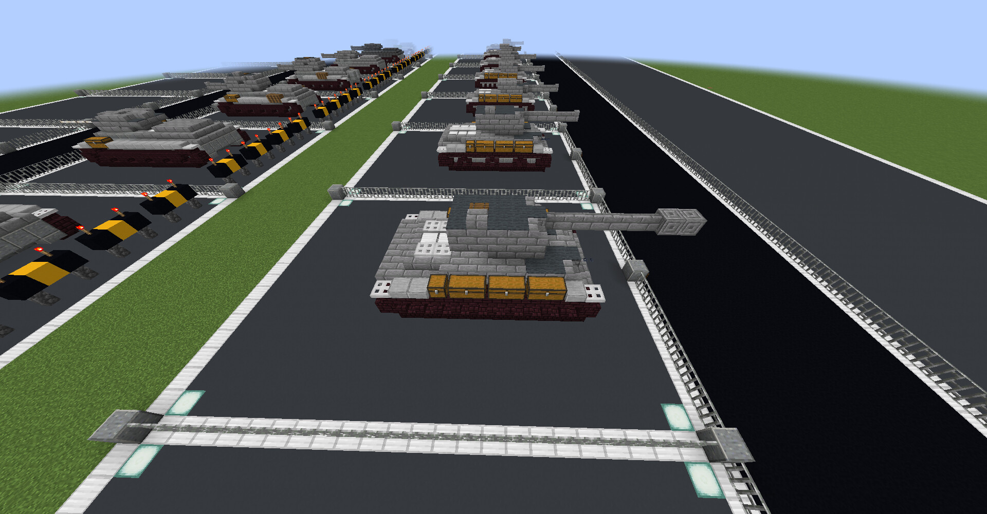 A large set of tanks Minecraft Map