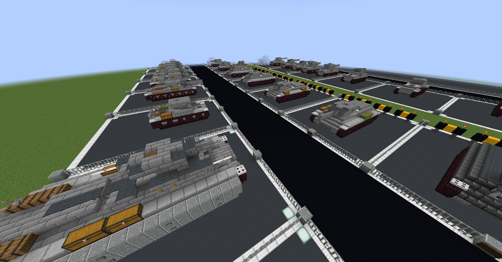 A large set of tanks Minecraft Map