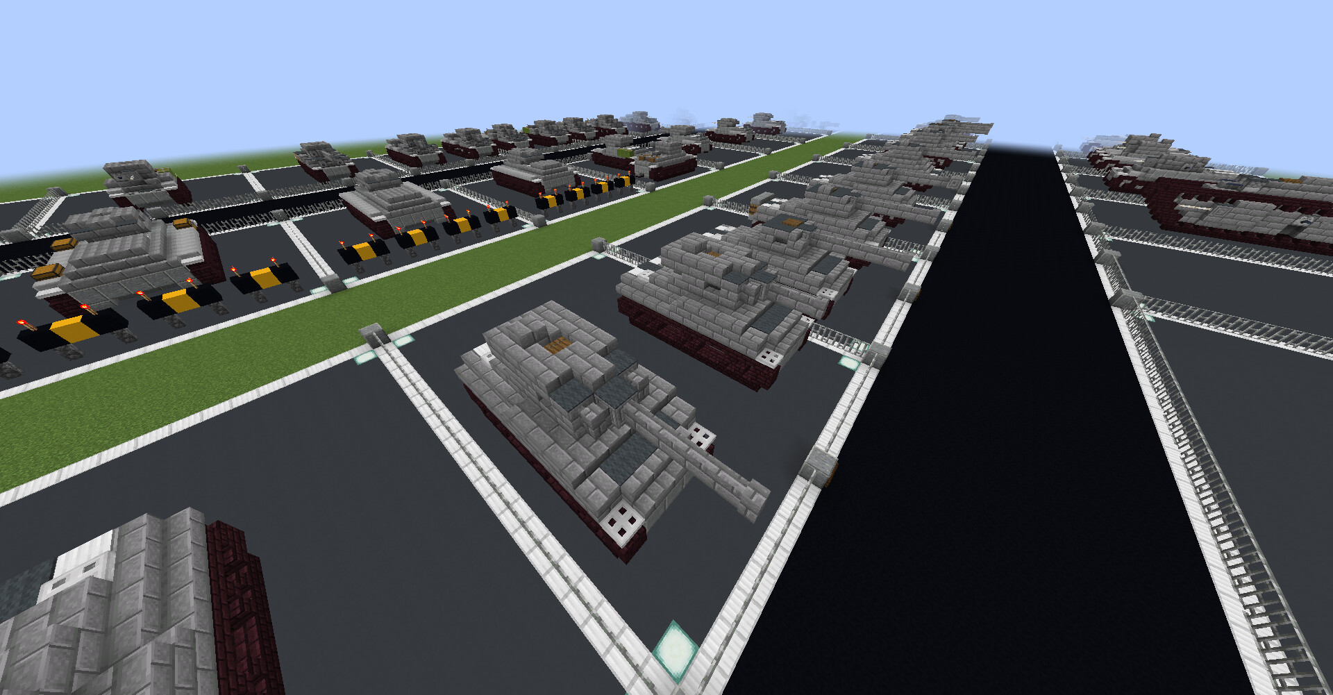 A large set of tanks Minecraft Map