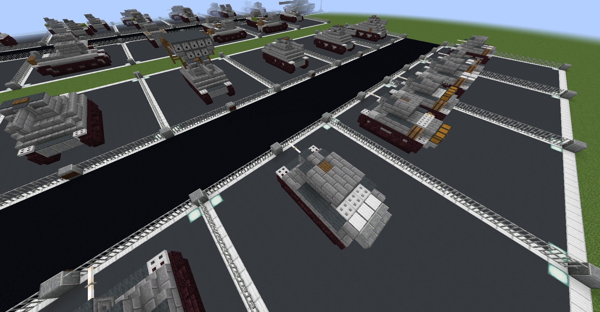 A large set of tanks Minecraft Map
