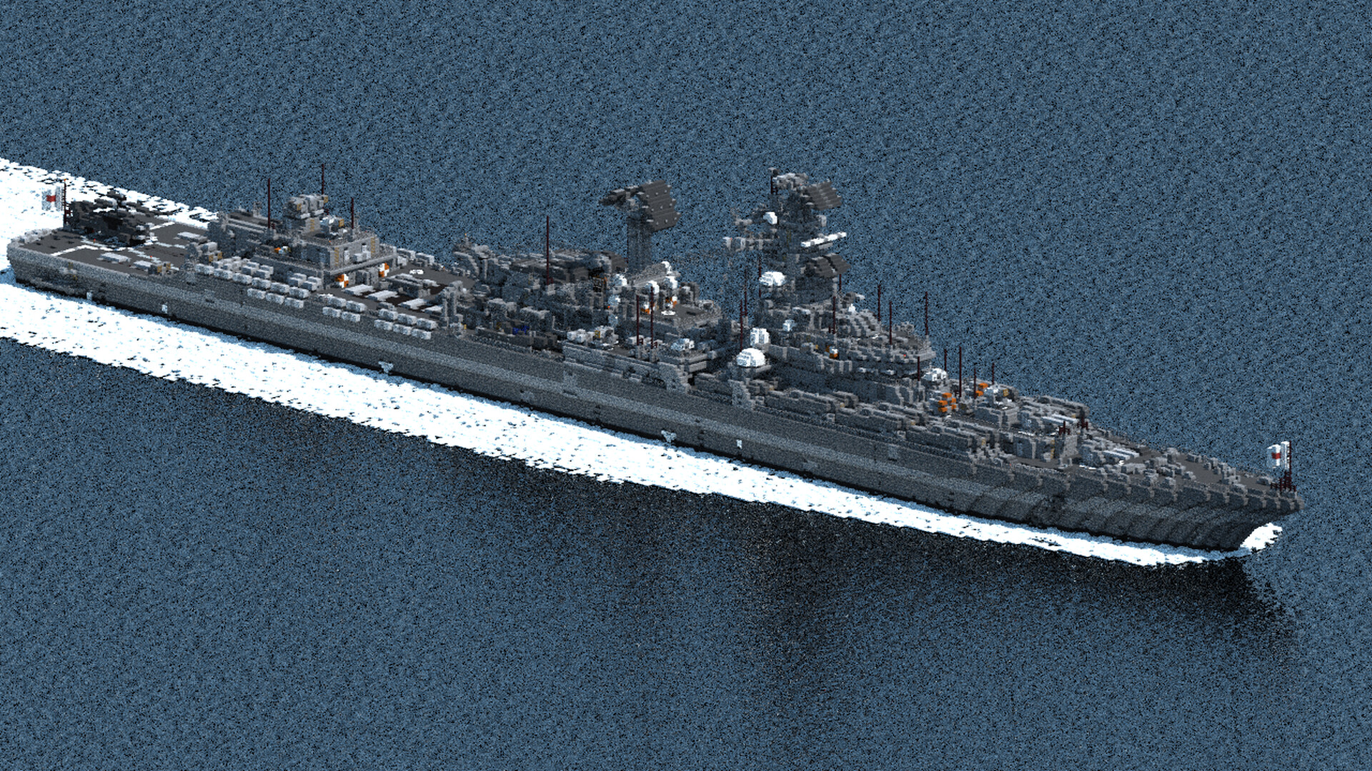 Ibuki class Missile Cruiser Minecraft Map