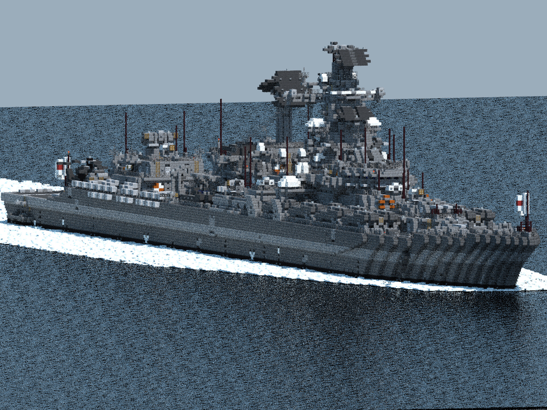 Ibuki class Missile Cruiser Minecraft Map