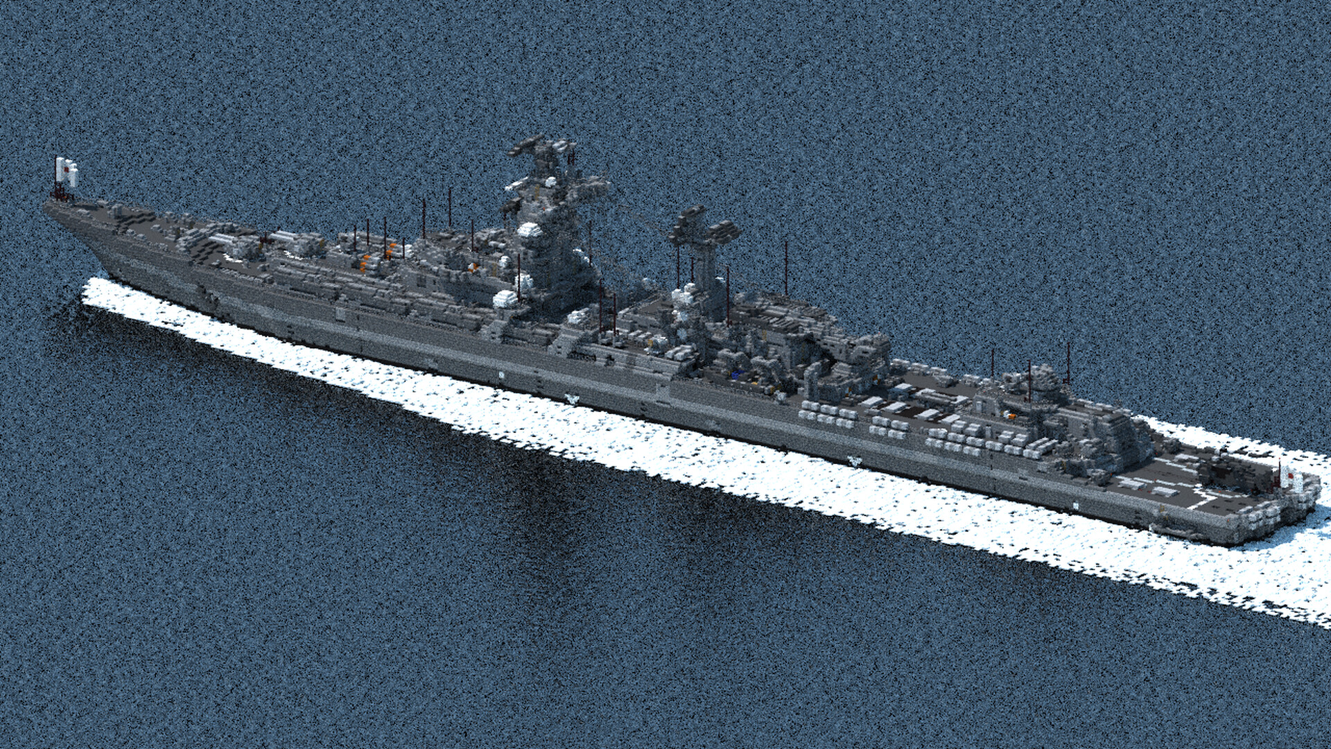 Ibuki class Missile Cruiser Minecraft Map
